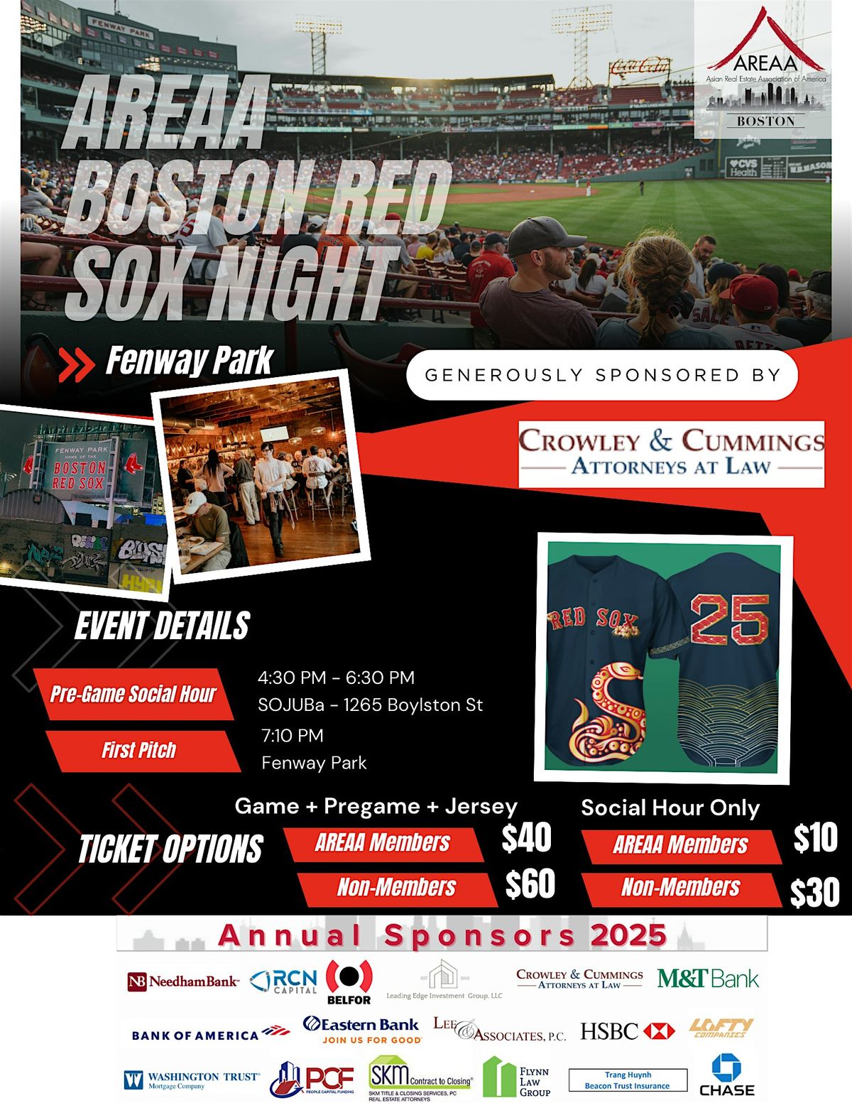 AAPI Celebration - AREAA x REDSOX, Fenway Park, Boston, 2 May 2025