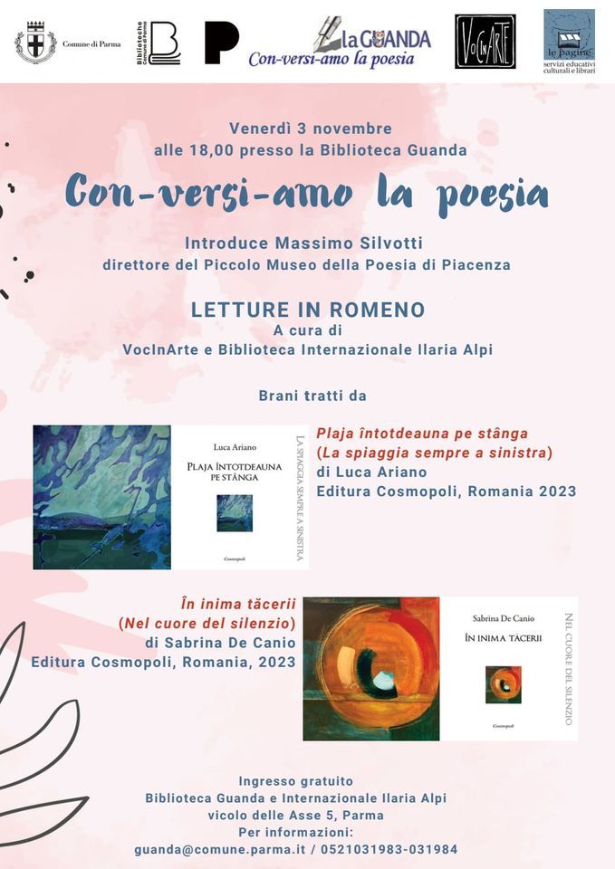 Massimo Silvotti presenta le raccolte tradotte in rumeno di Luca Ariano ...