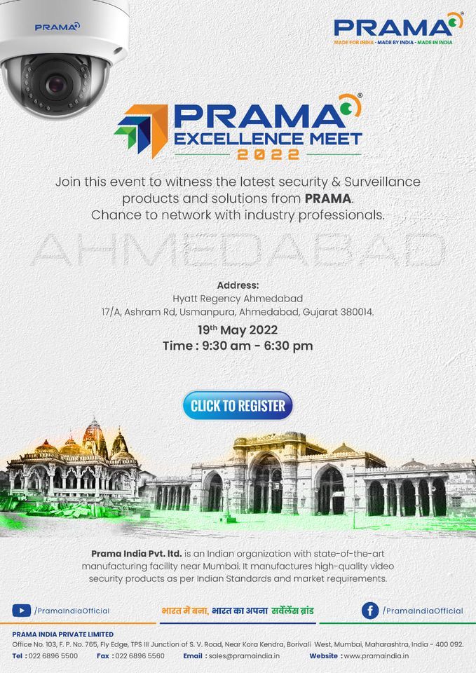 PRAMA EXCELLENCE MEET 2022, Hyatt Regency Ahmedabad, 19 May 2022