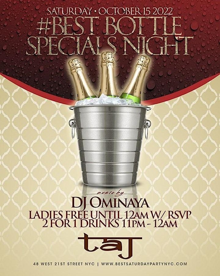 Best Saturday Party at Taj Lounge New York City, Taj II Lounge and ...