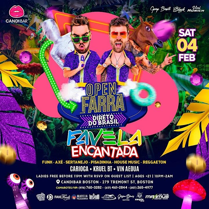 FAVELA ENCANTADA @ Candibar | Guestlist (Must Submit RSVP), Candibar ...