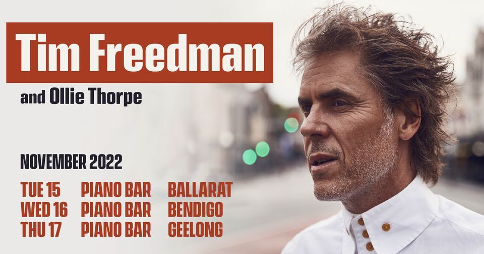 Tim Freedman - Piano Bar, Ballarat VIC, Piano Bar Ballarat, 15 November ...
