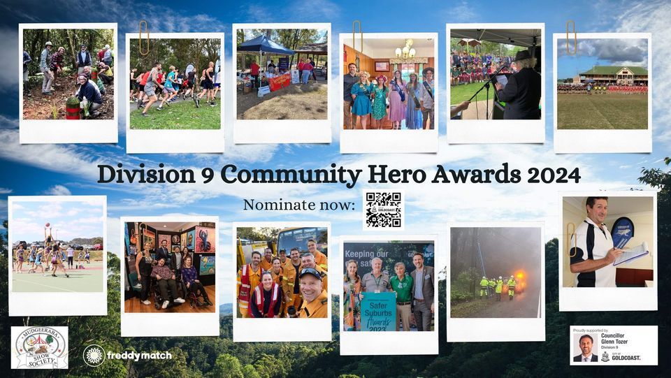 Division 9 Community Hero Awards 2024, Mudgeeraba Community Centre, 3 ...