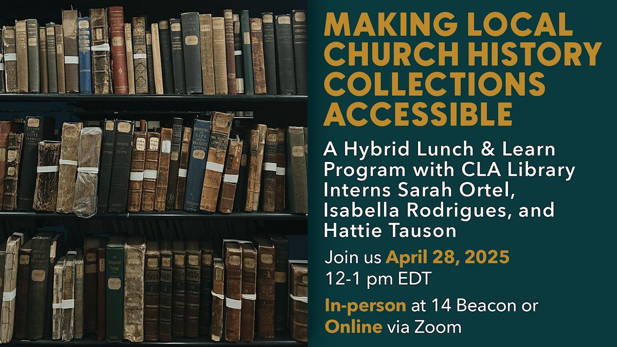 Making Local Church History Collections Accessible, Congregational ...