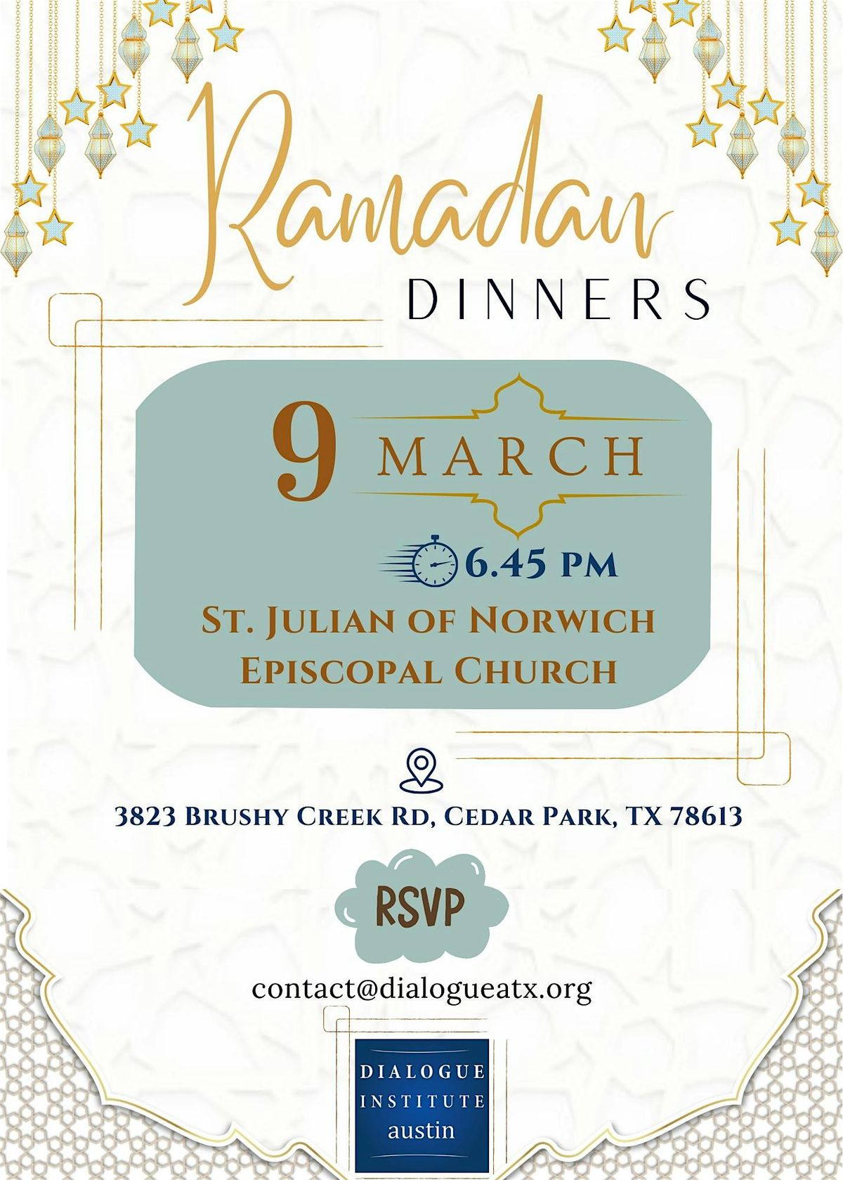 Ramadan Iftar Dinner @St. Julian of Norwich Episcopal Church, St ...