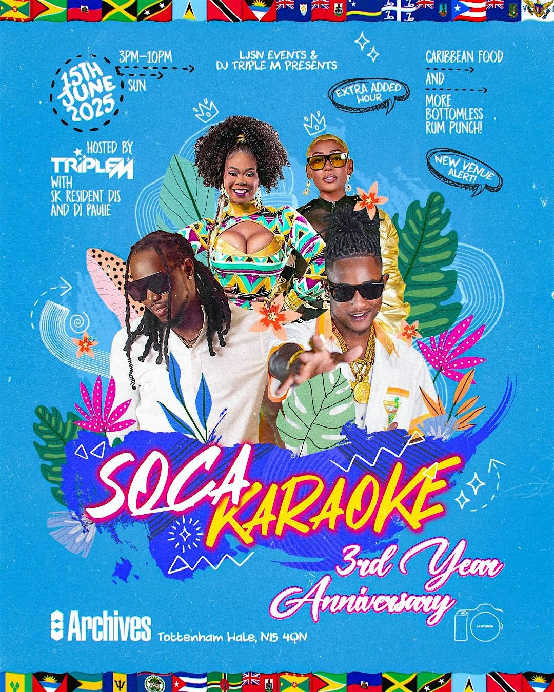 Soca Karaoke 3rd Year Anniversary! Hosted by DJ TRIPLE M, Archives ...