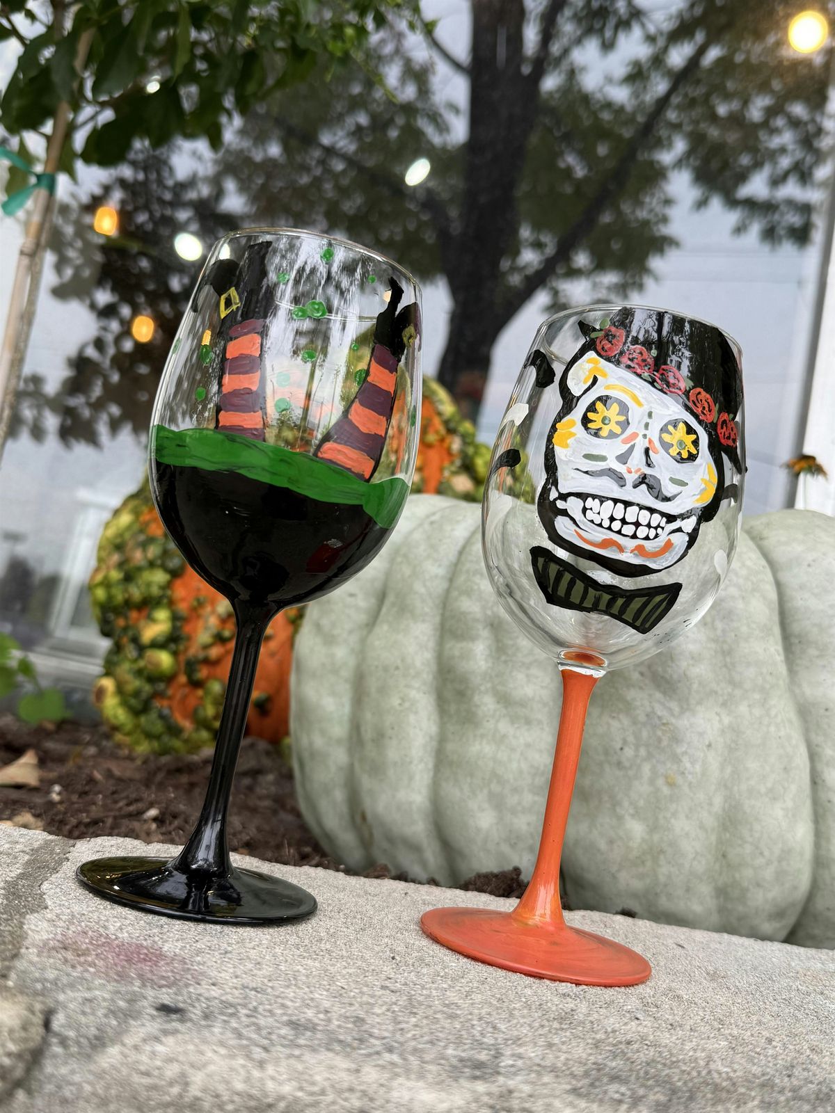Halloween Wine Glass Painting, Toast To Paint, Chicago, 10 October 2025