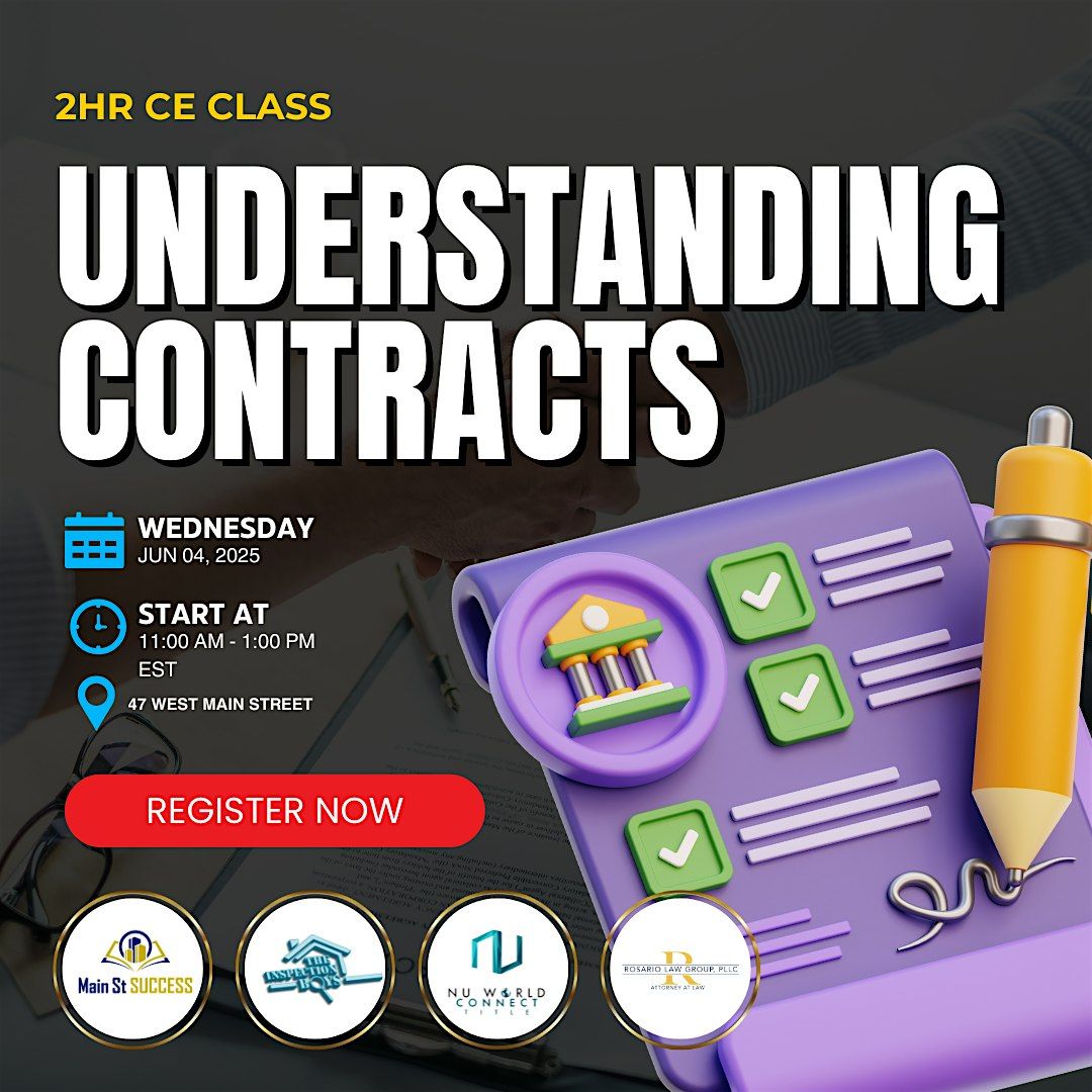 Understanding Contracts, Main Street Success, Smithtown, 4 June 2025