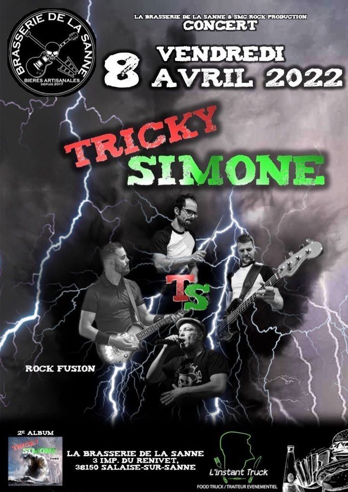 TRICKY SIMONE en concert, La Brasserie de la Sanne, Lyon, 8 April 2022