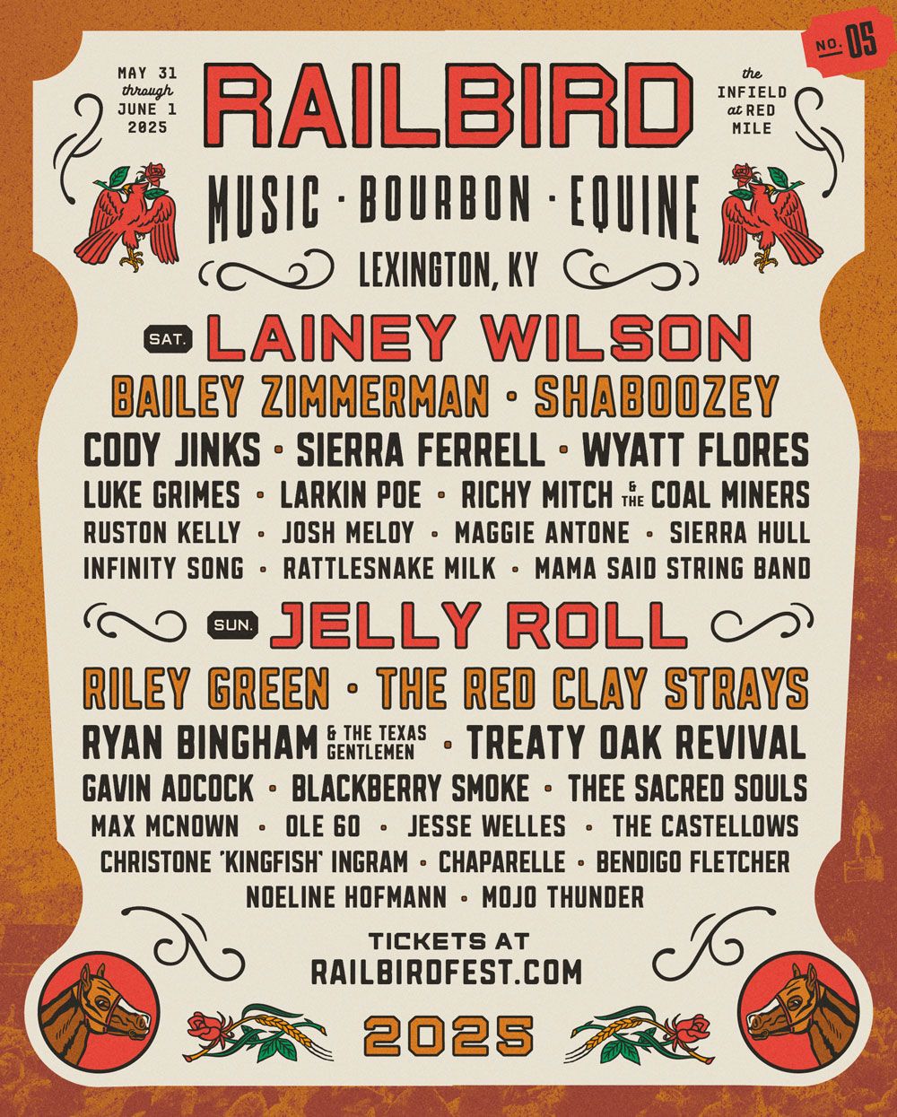 Parking Railbird Festival with Jelly Roll, Riley Green, The Red Clay ...