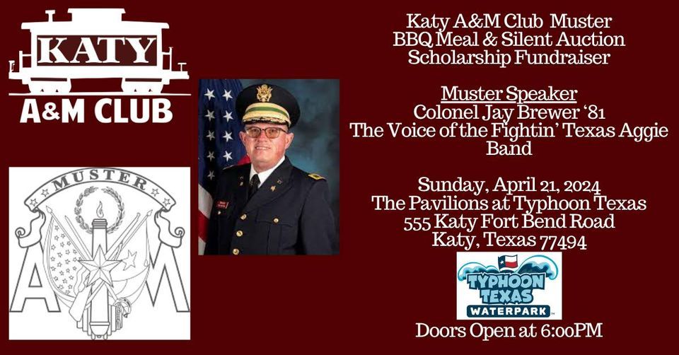 Katy A&M Club Aggie Muster 2024 at The Pavilions at Typhoon Texas ...