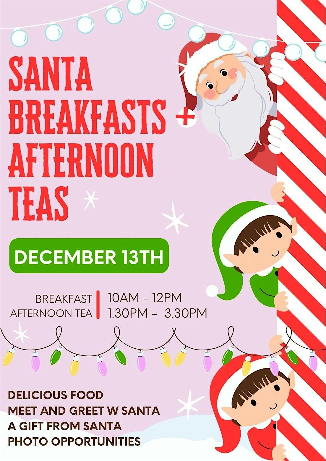 Afternoon Tea with Santa, Chloe's Kitchen Creations, Alford, 13 ...
