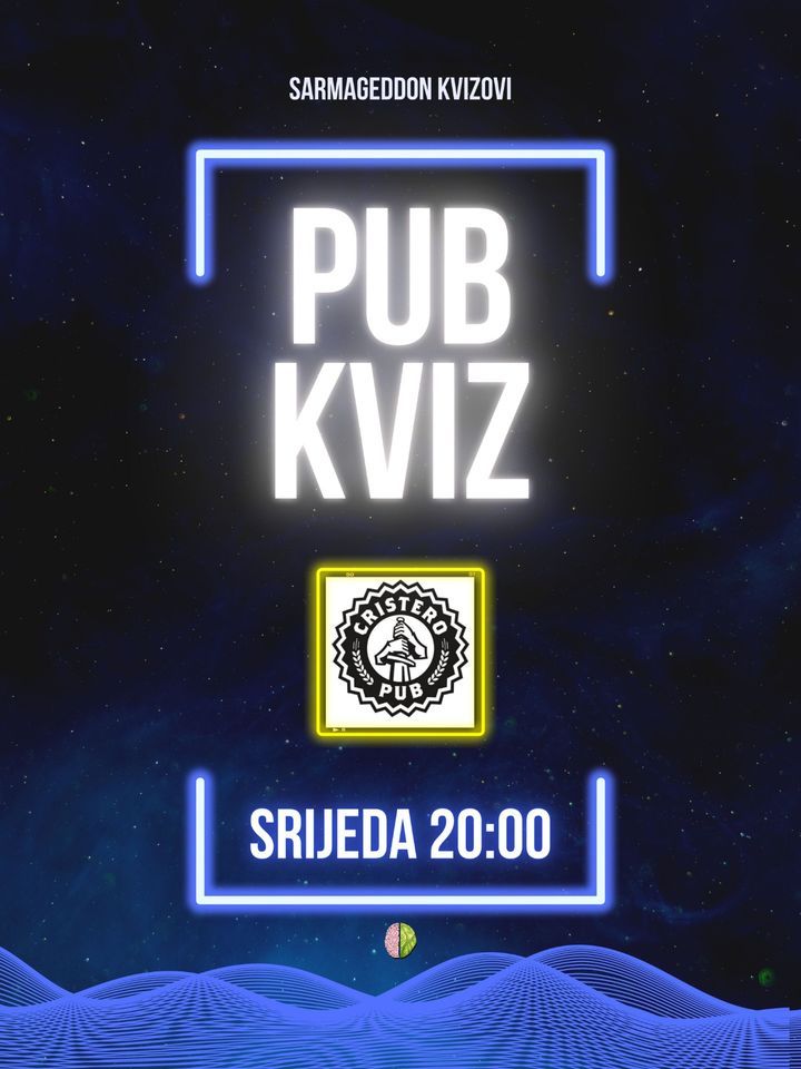 61. Pub kviz u Cristeru, Cristero pub, Zagreb, 18 October 2023