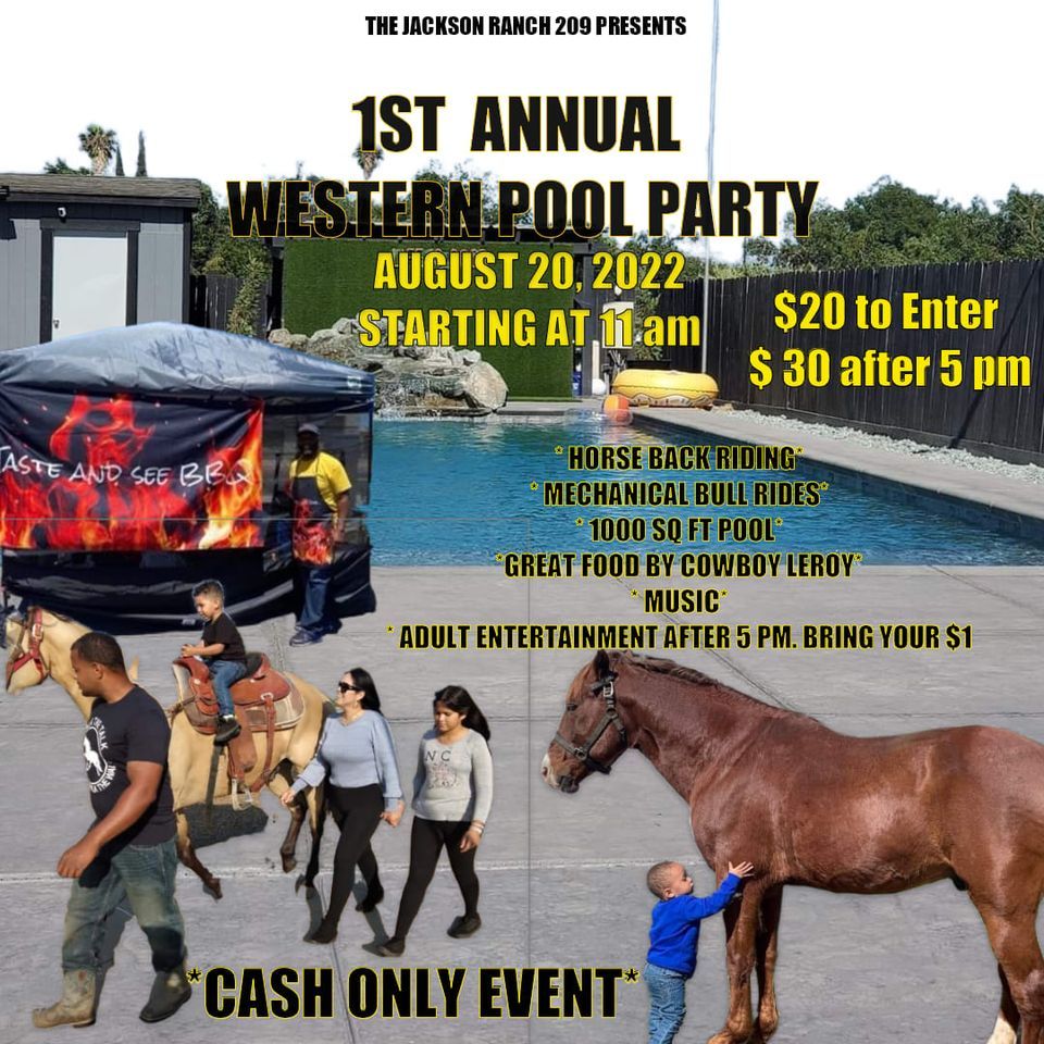 1st Annual WESTERN POOL PARTY, S Los Angeles Ave, Stockton, CA 95203 ...