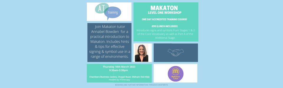 Makaton Level 1, Chambers Business Centre, Oldham, 16 March 2023