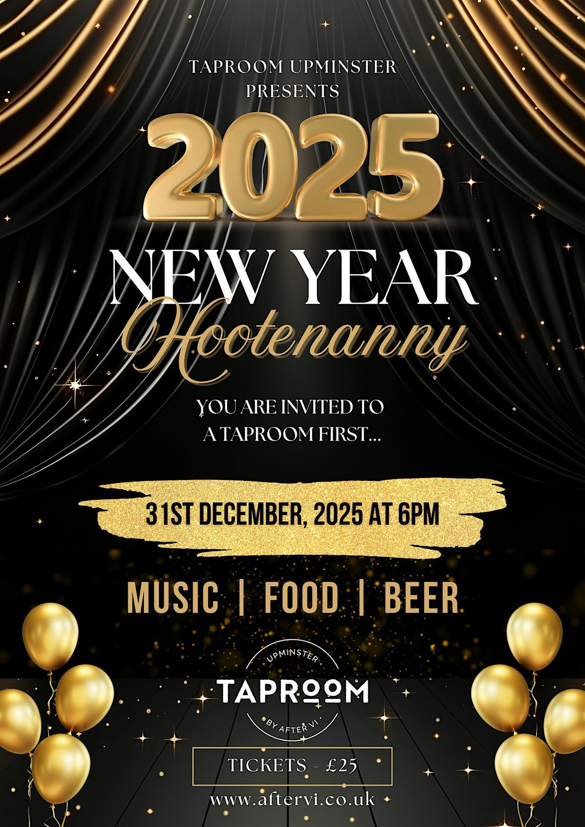 New Years Eve Hootenanny @ The Taproom, Upminster, 1b Sunnyside Gardens ...