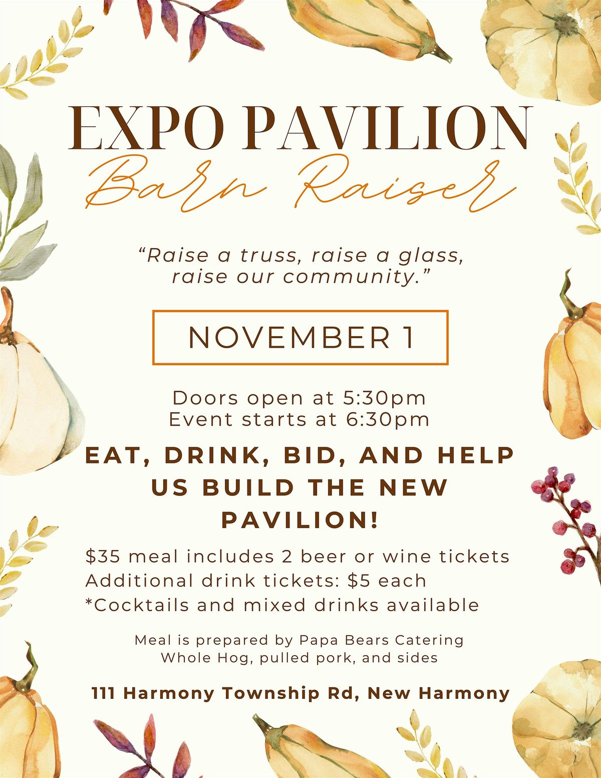 Raise a Truss, Raise a Glass, Raise our Community Expo Pavilion ...