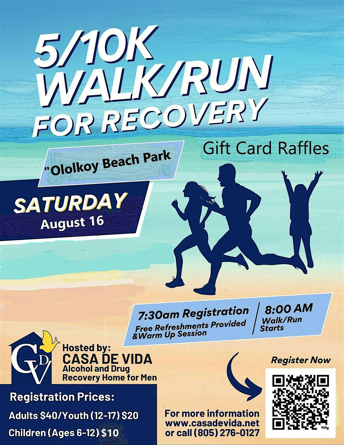 WALK/RUN FOR RECOVERY 2025, 'olołkoy Beach Park, Oxnard, 16 August 2025