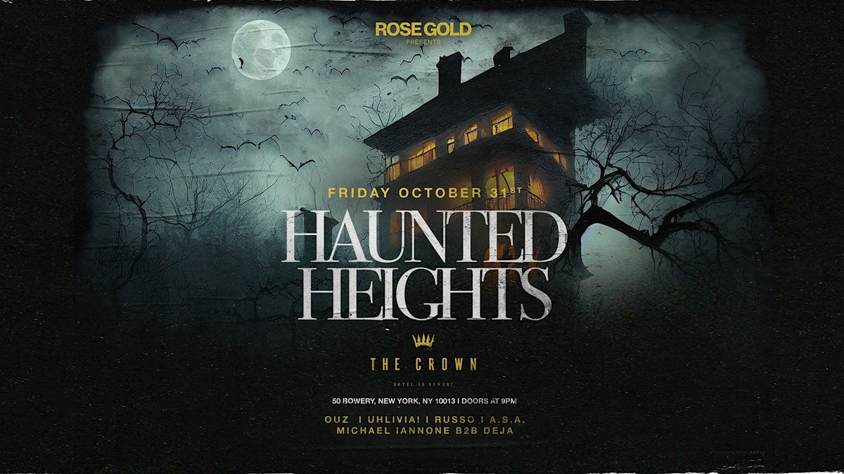 Haunted Heights at Crown Rooftop - 10/31, The Crown, New York, 31 ...
