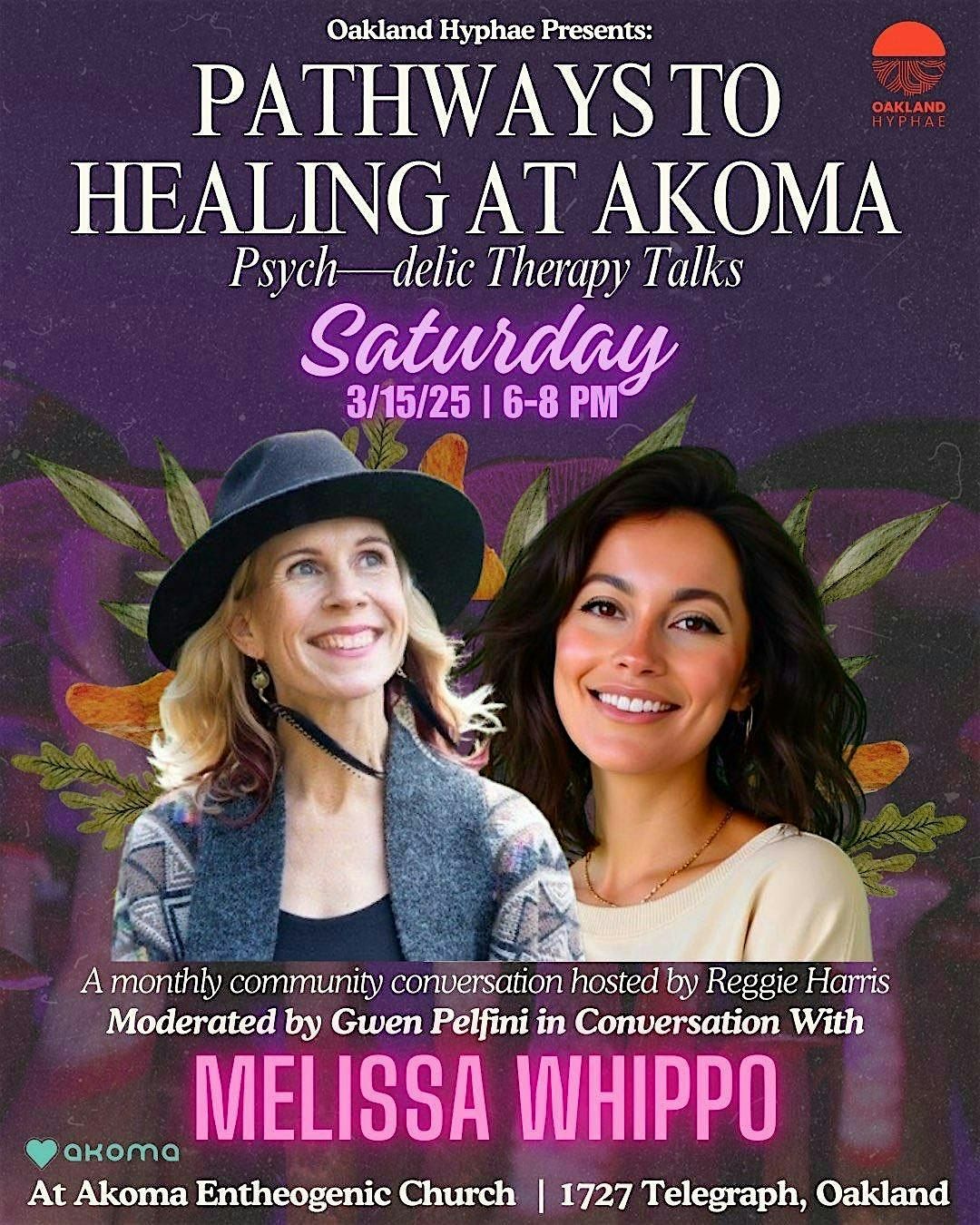 Pathways To Healing At Akoma: An evening w/Melissa Whippo and Gwen ...