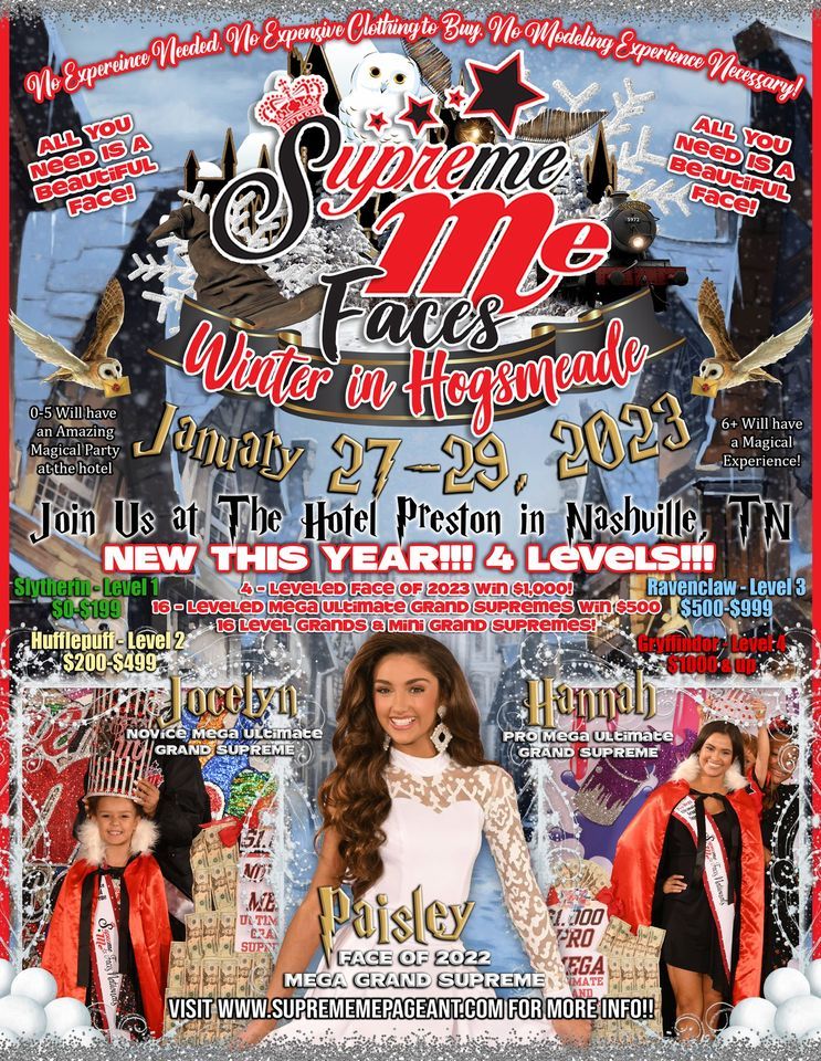 2023 Supreme Me Faces Winter in Hogsmeade Nationals, Hotel Preston ...