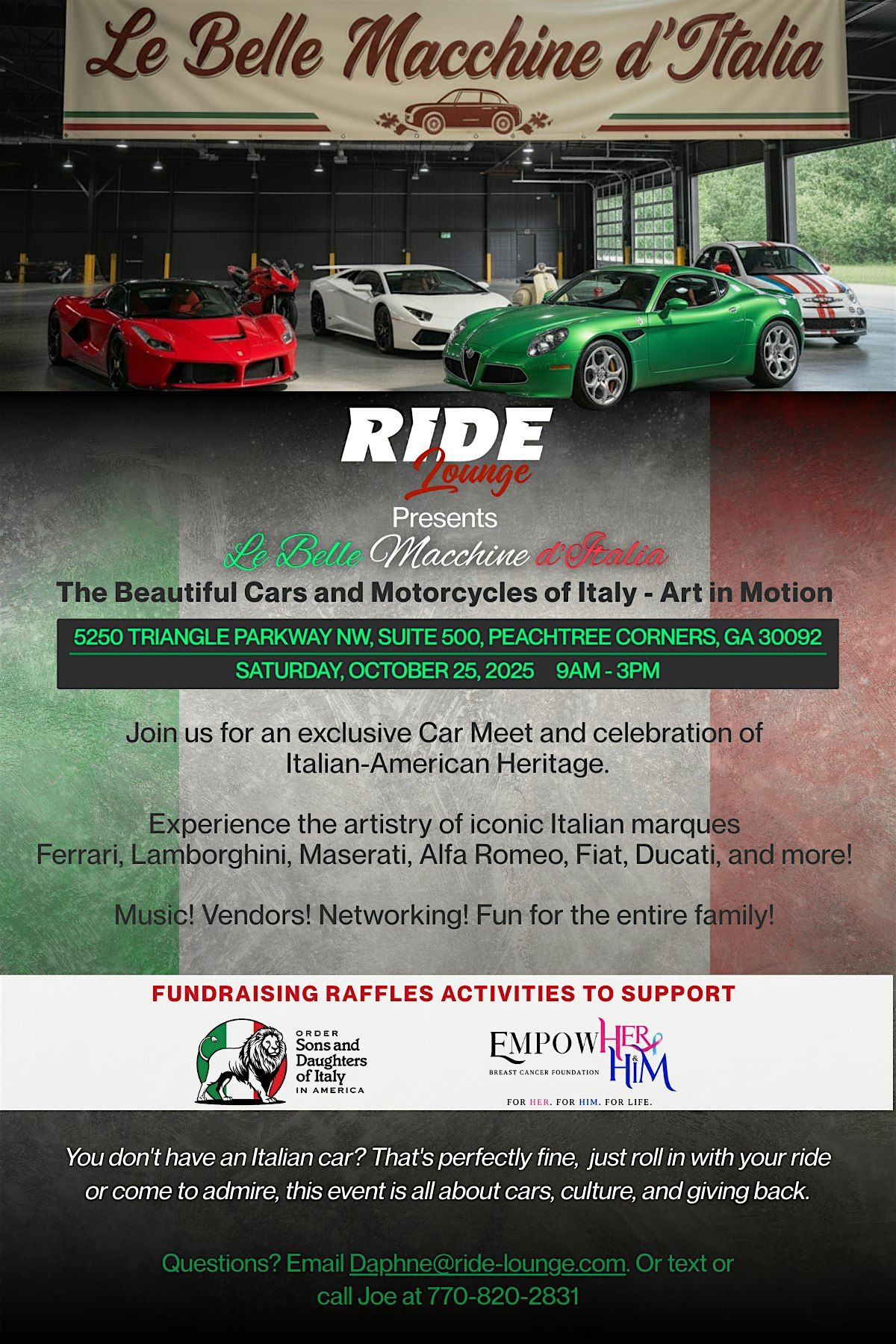Italian American Heritage Car Meet and Festival, 5250 Triangle Pkwy NW ...