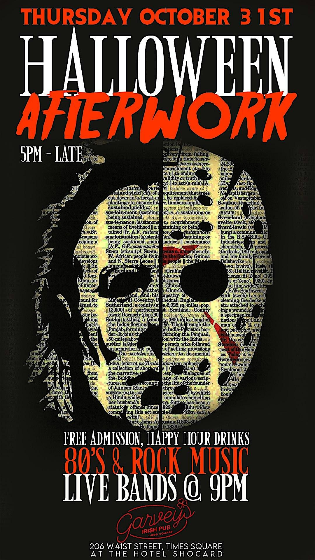 NYC Times Square 80s Halloween Costume Party & Happy Hour Thu 10/31 5pm ...