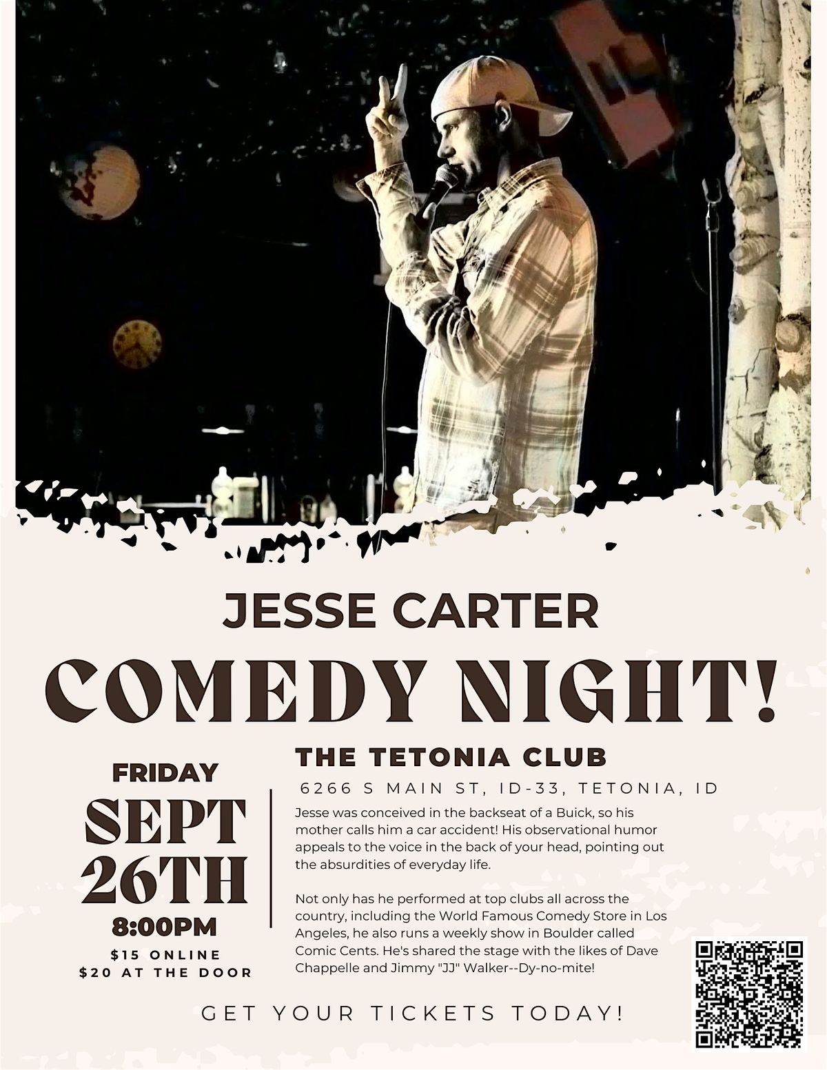 Comedy Night at The Butte Depot ft. Jesse Carter!, Butte Depot, 25 September 2025