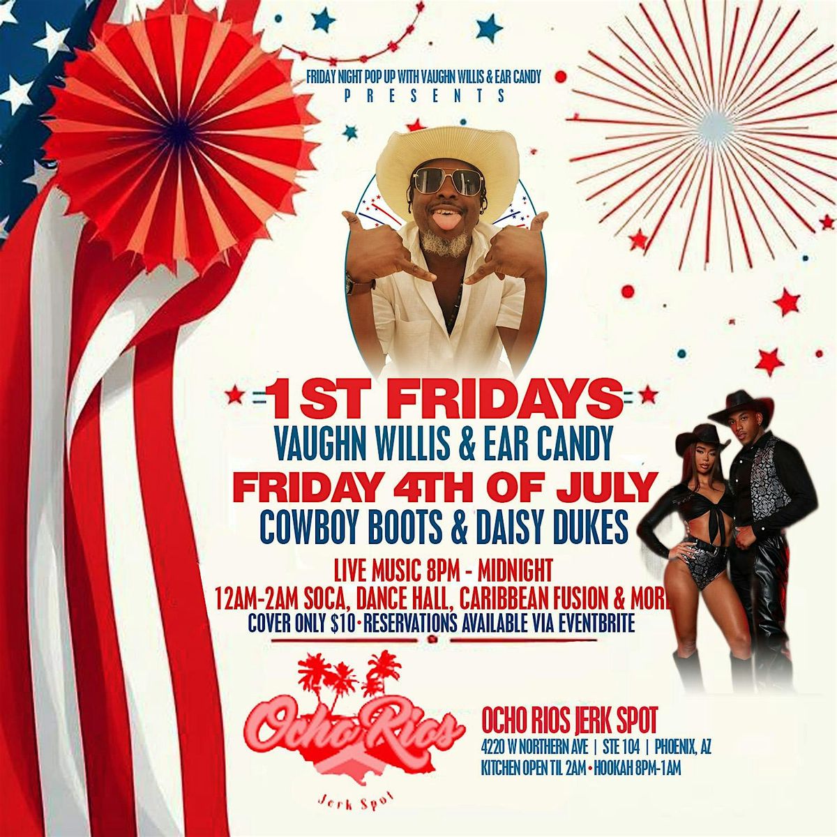 First Fridays with Vaughn Willis and Ear Candy at Ocho Rios, Ocho Rios ...