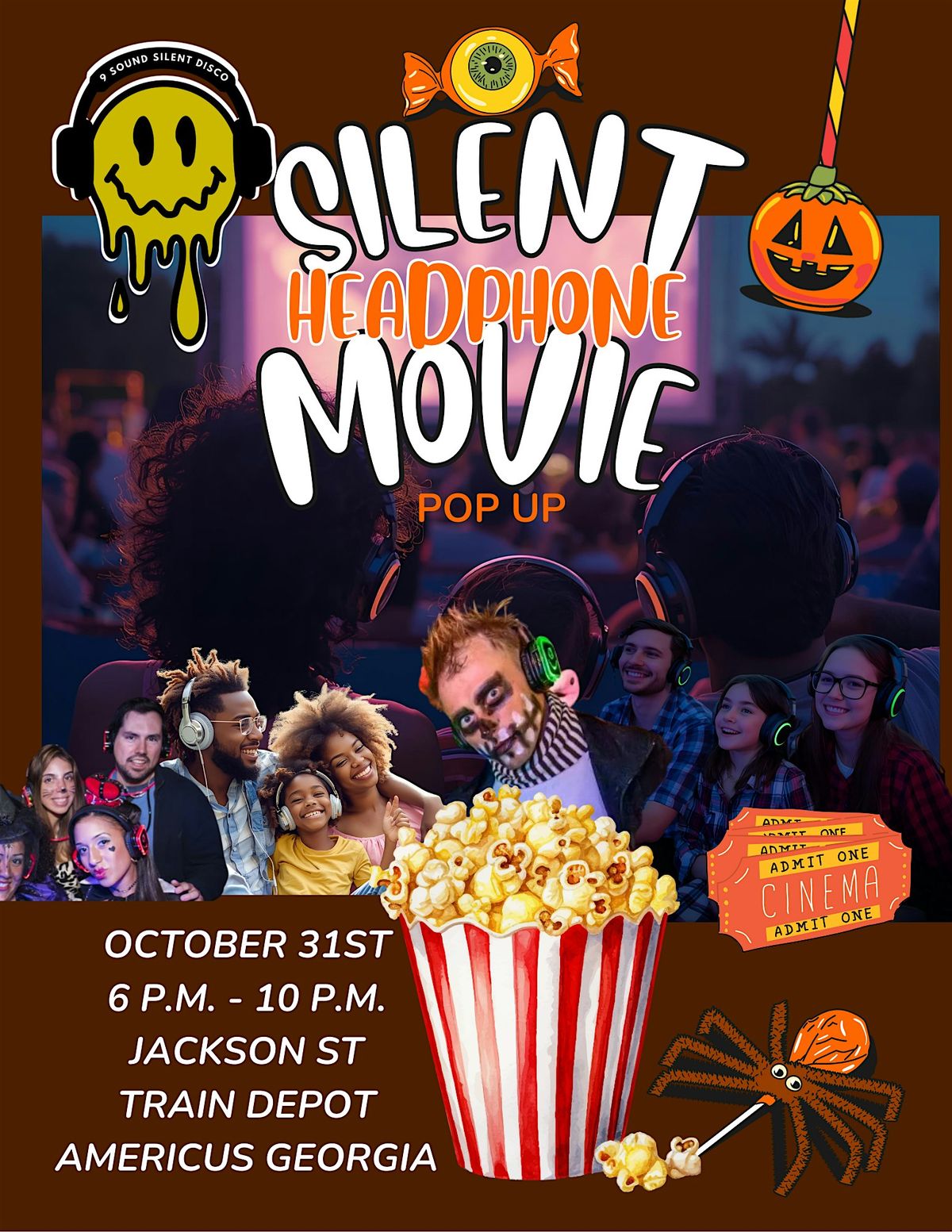 Silent Cinema: Outdoor Movie Night, Americus Train Depot, 31 October 2025