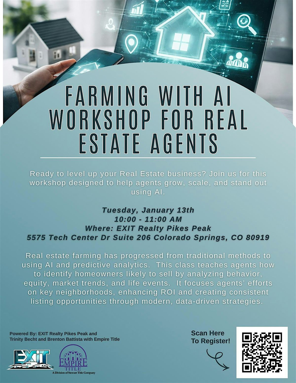 Farming With AI Workshop for Real Estate Agents, 5575 Tech Center Dr ...