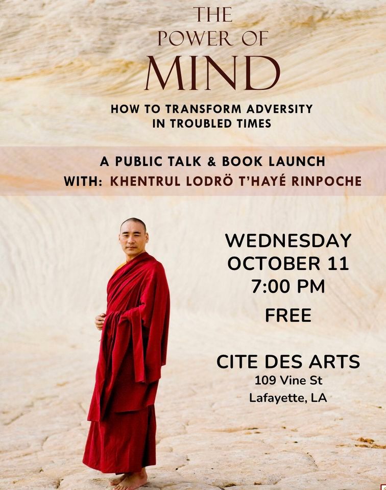 Khentrul Lodro Thaye Rinpoche - Public Talk about his new book, The ...