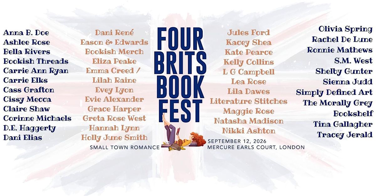 Four Brits Book Fest Small Town Romance, Mercure London Earls Court, 12 ...