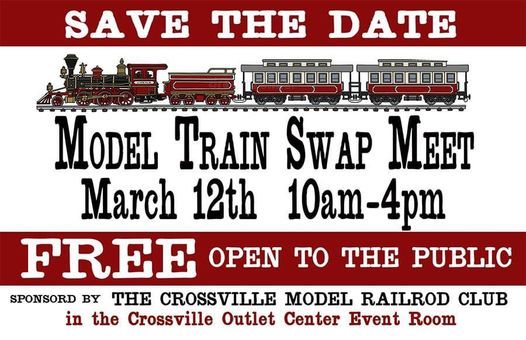Model Railroad Club Swap Meet, Crossville Outlet Center, 12 March 2022