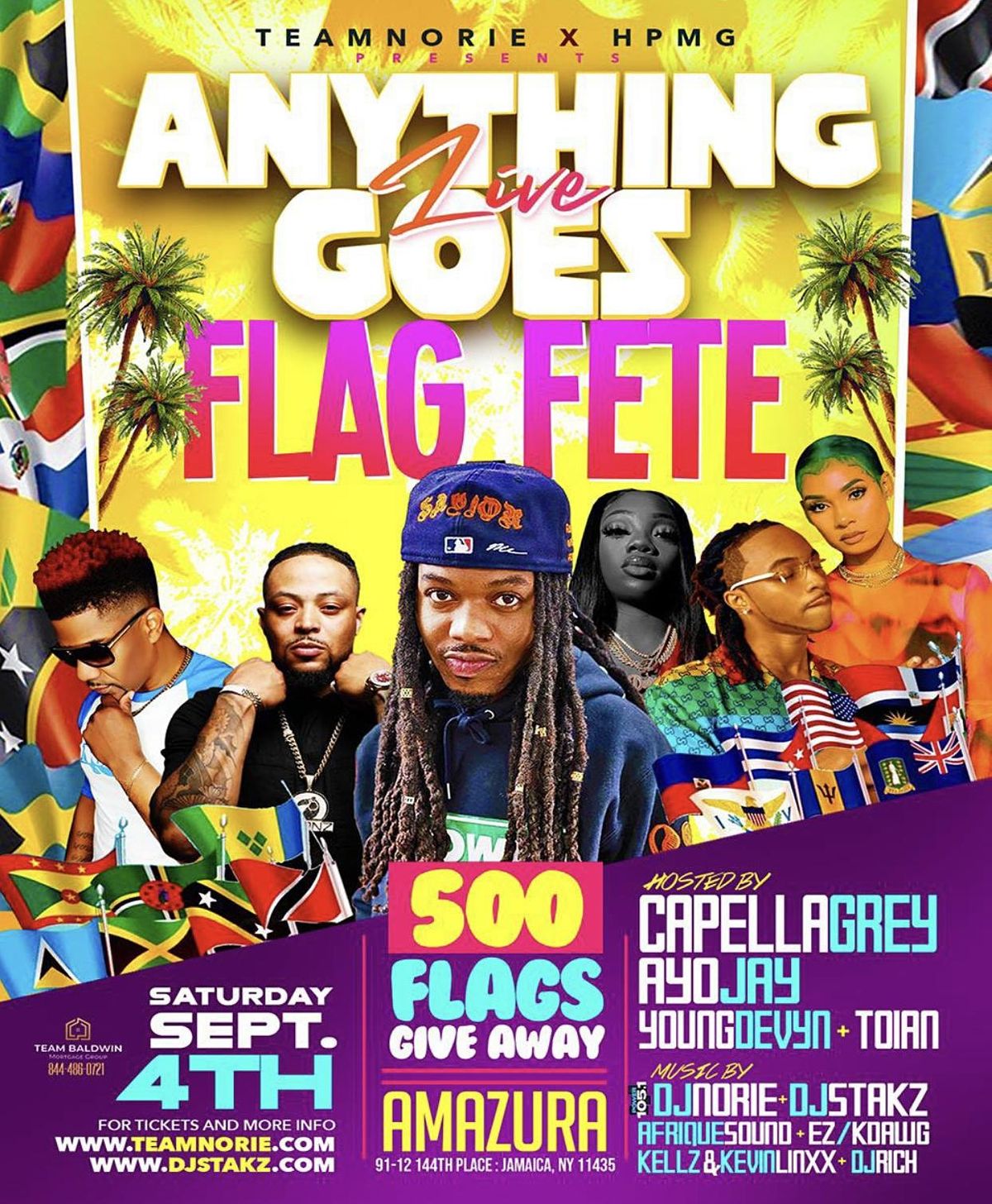 The Ultimate Annual Flag Fete w/ Capella Grey, Young Devyn and Toian ...
