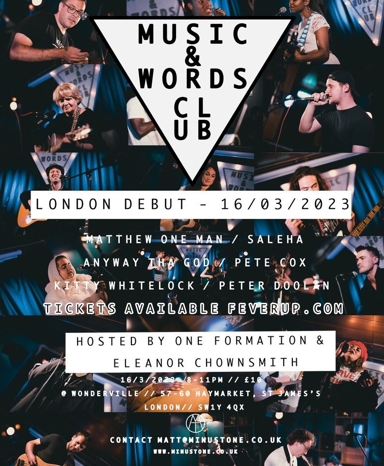 Music & Words Club: London Debut!, Wonderville - Magic & Cabaret ...