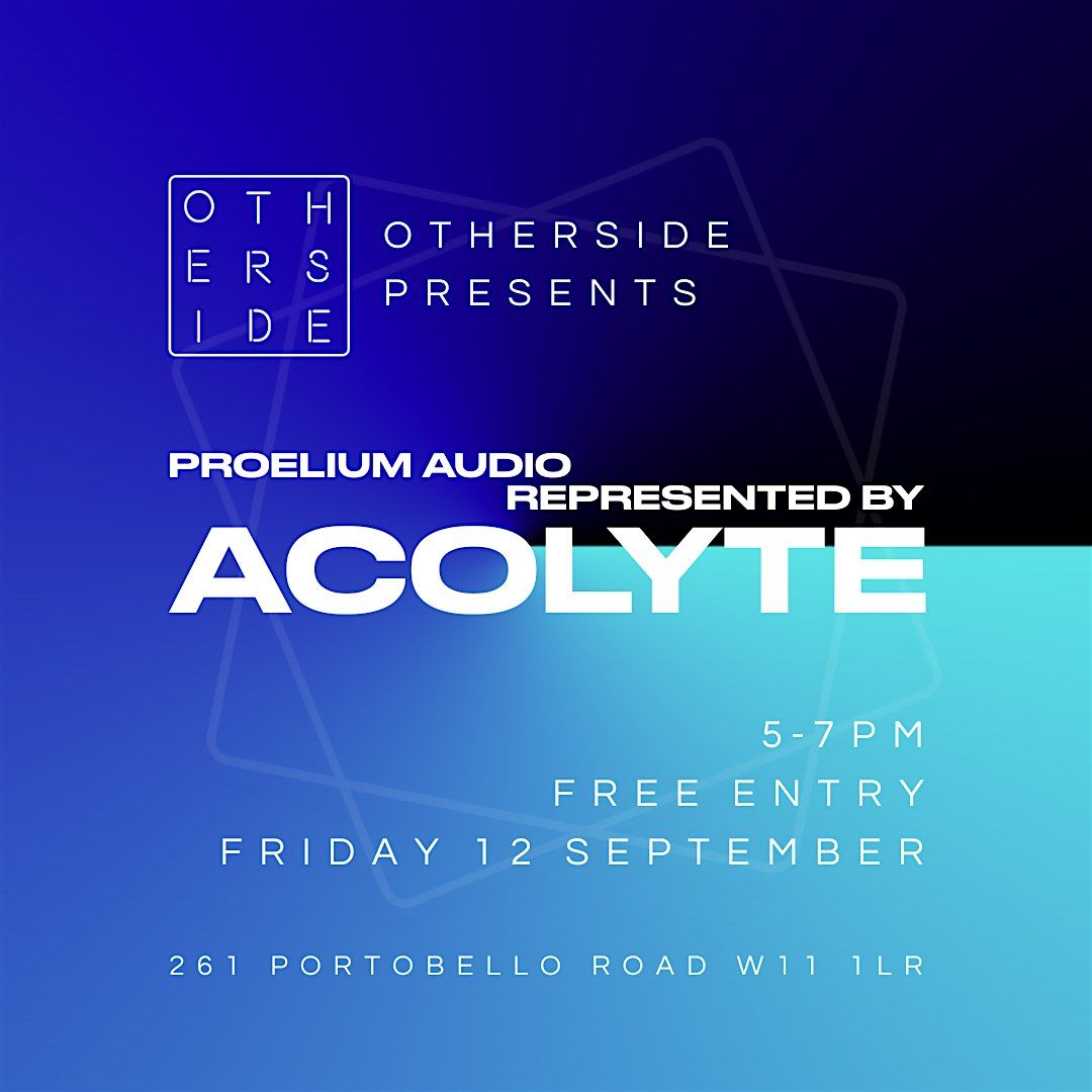 Proelium Audio Take Over with Acolyte - LIVE at OTHERSIDE (FREE DJ SET ...
