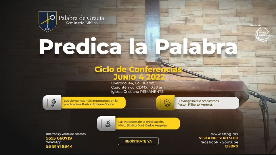 Predica la Palabra, Iglesia Cristiana Remanente, Naucalpan De Juárez, 4 ...