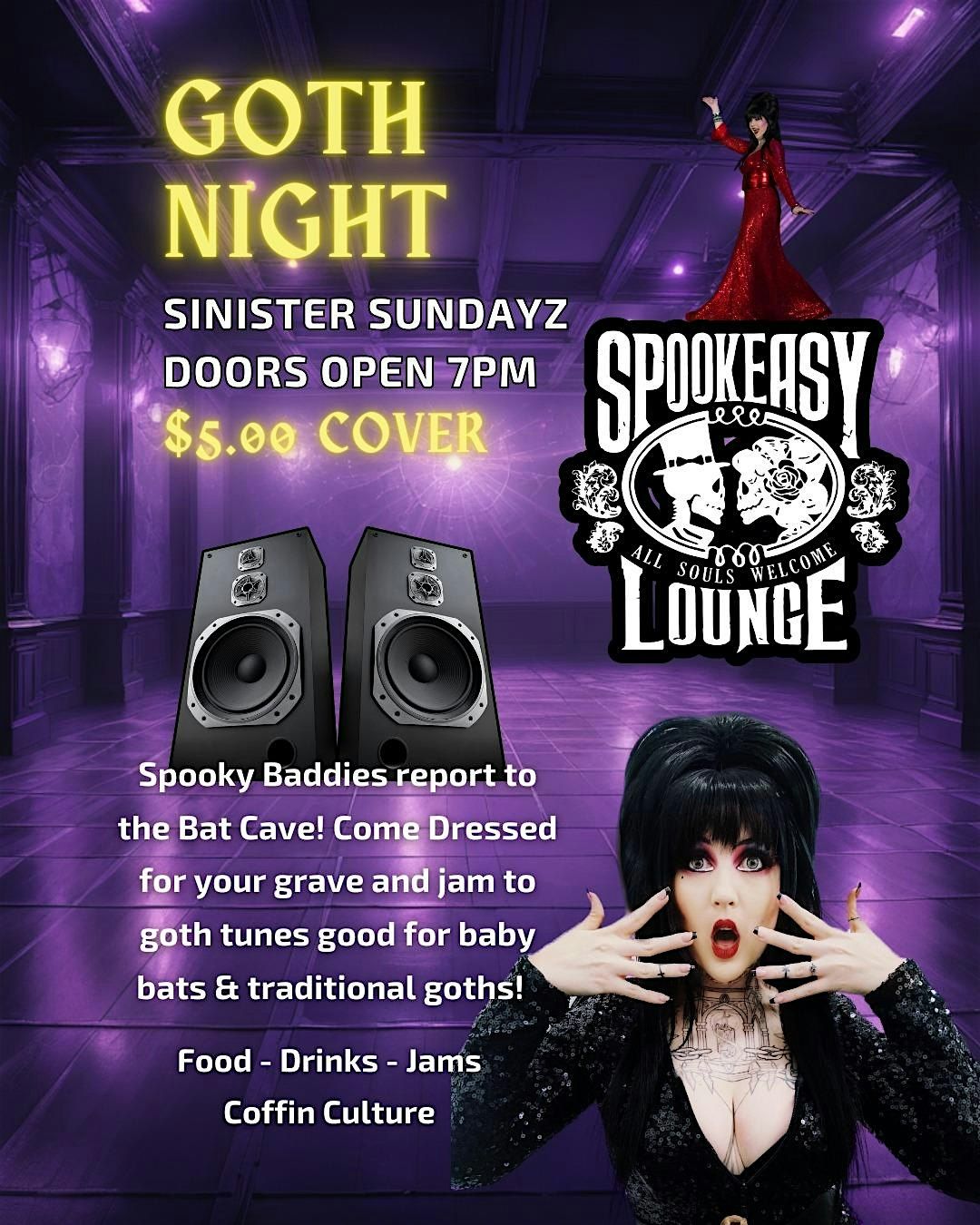 Goth Night, SpookEasy Lounge, Tampa, 27 April 2025