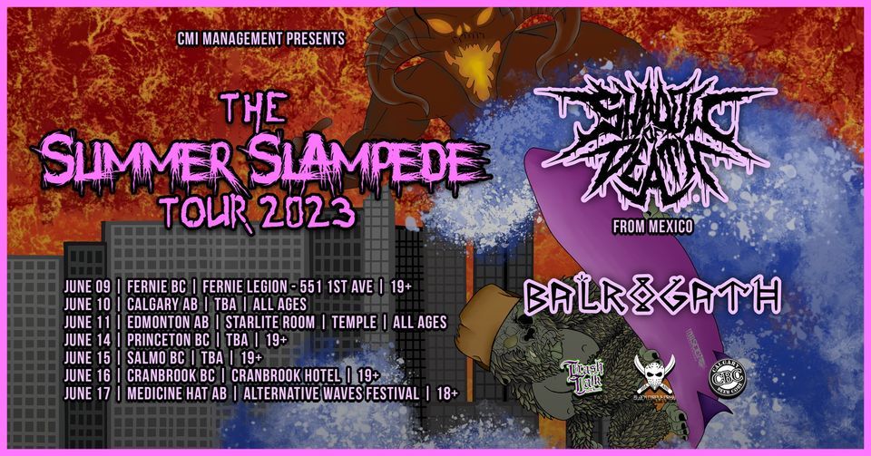 Summer Slampede tour hit Edmonton with Shadow of Death and Balrogath ...