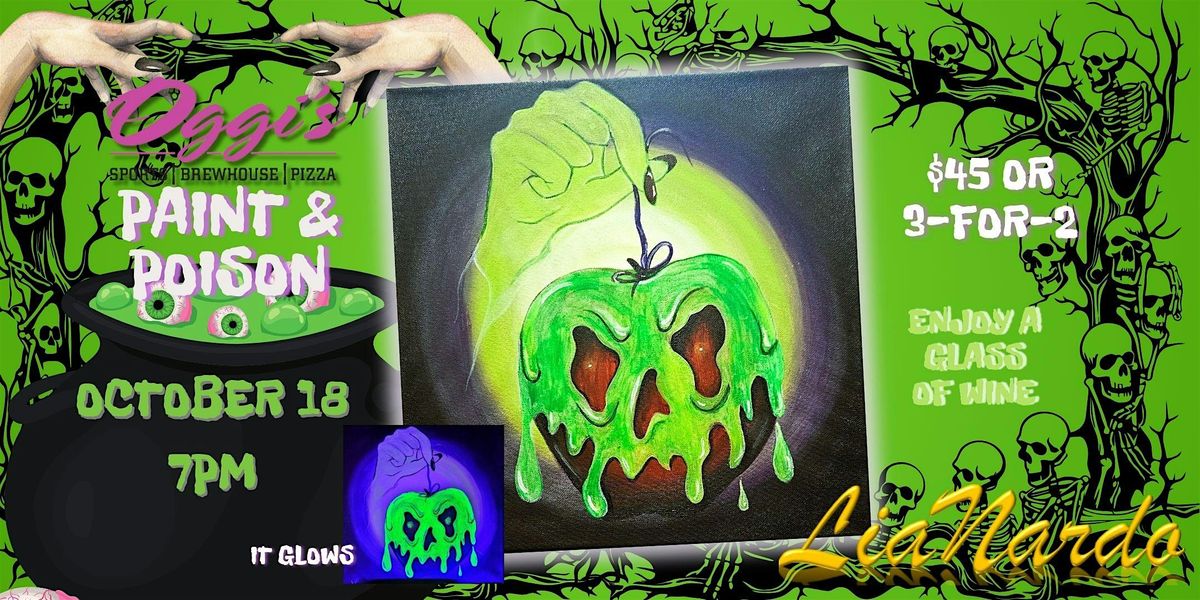 Paint & Poison w/LiaNardo Mobile Paint & Sip at Oggis Brewhouse, Oggi's ...