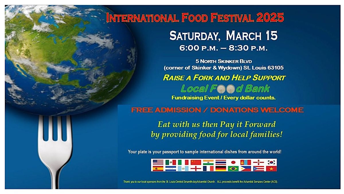 International Food Festival 2025, 5 Skinker Blvd, St. Louis, 15 March 2025