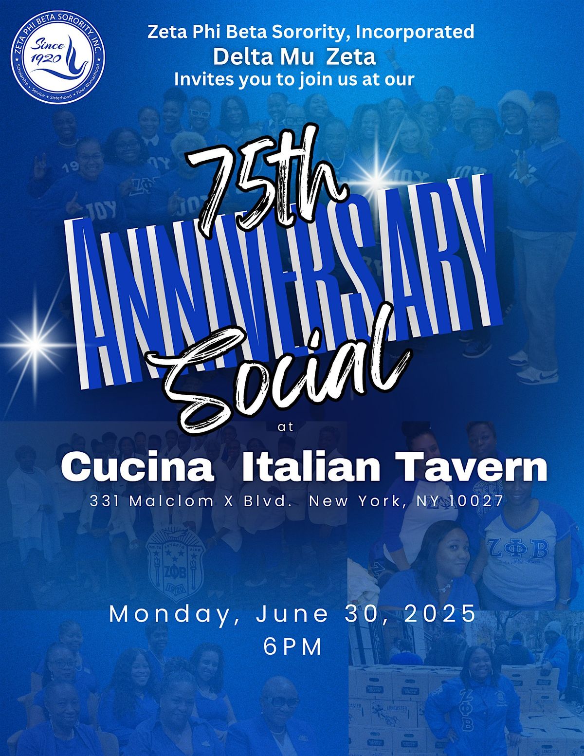 Delta Mu Zeta 75th Chapterversary Social!!, Cucina Italian tavern, New ...