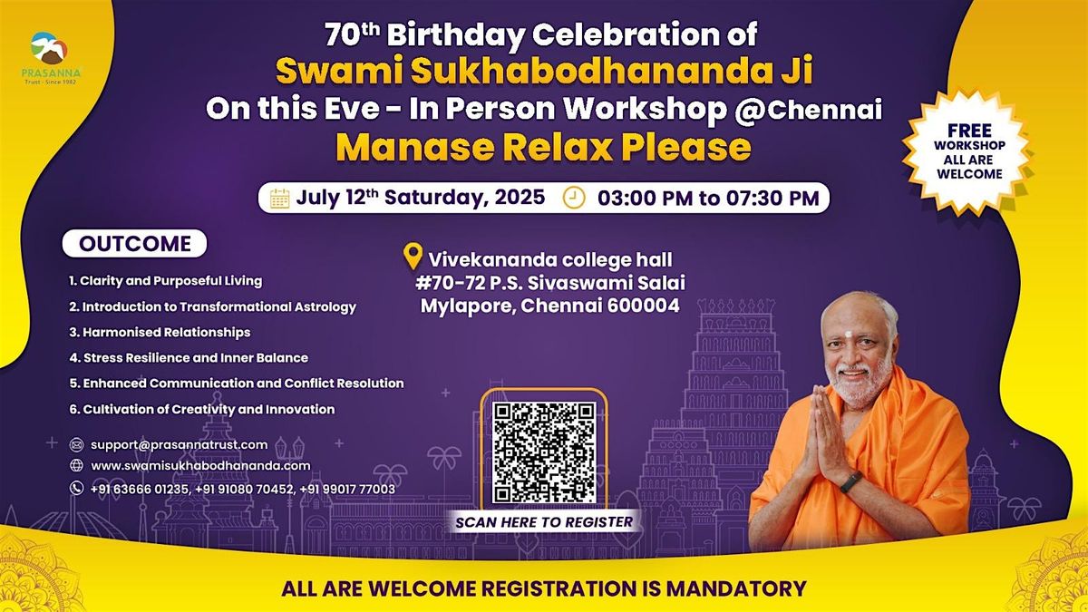 Events & Happenings in Chennai, TN