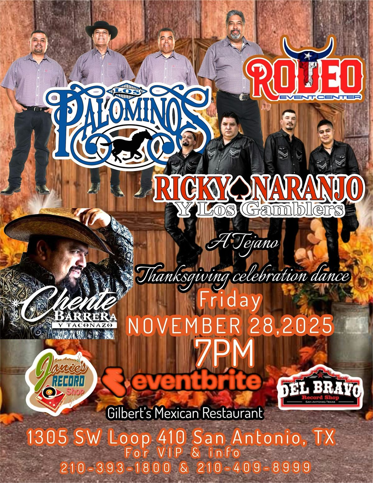 Los Palominos Tejano Thanksgiving, 1305 SW Loop 410, San Antonio, 28 ...