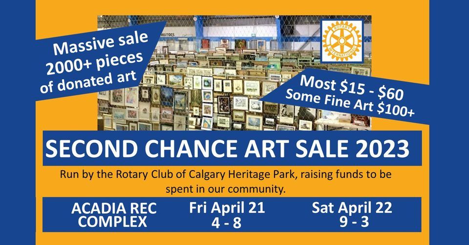 Second Chance Art Sale 2023, Acadia recreation complex, Calgary, 21 ...