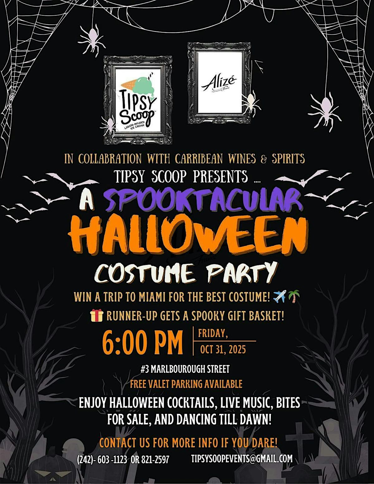 Tipsy Scoop A Spooktacular Halloween Costume Party, Tipsy Scoop Bahamas, Marlborough Street ...