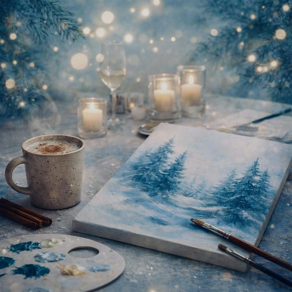 SIP & PAINT SOCIAL : WINTER EDITION, OMNOM Islington, London, 31 ...