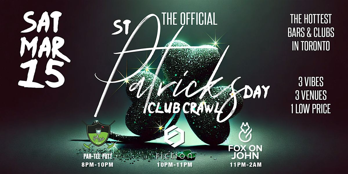 Toronto St. Patricks Day Bar Crawl Party 2025 | Saturday, March 15th ...