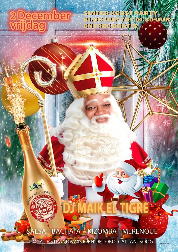 Sinter-Kerst on the beach party, Strandpaviljoen De Toko, Alkmaar, 2 ...